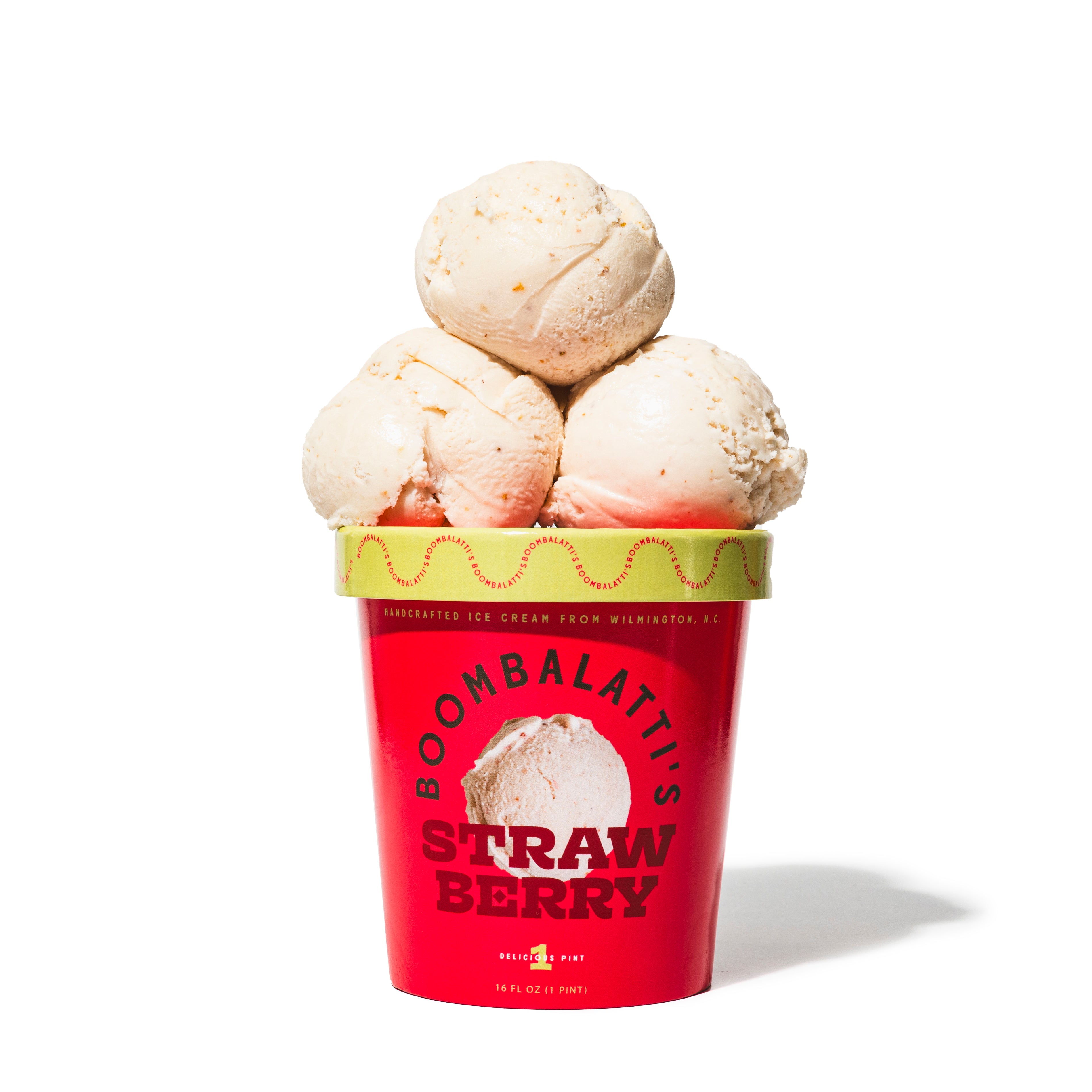 Boombalatti's Strawberry Ice Cream | One Delicious Pint – Boombalatti's ...